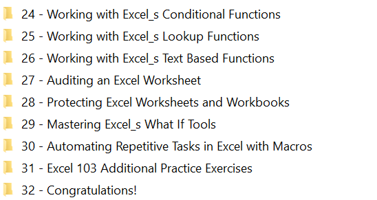 Microsoft Excel Functions