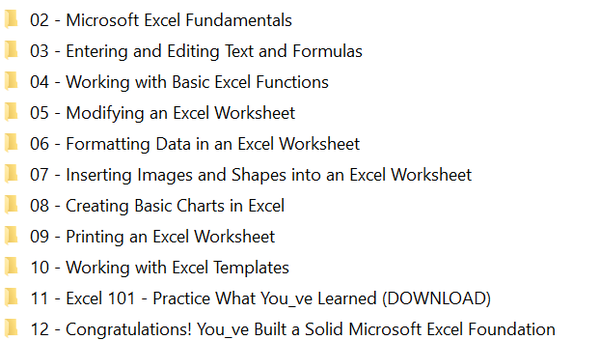 Microsoft Excel Basic Lesson