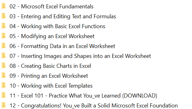Microsoft Excel Basic Lesson