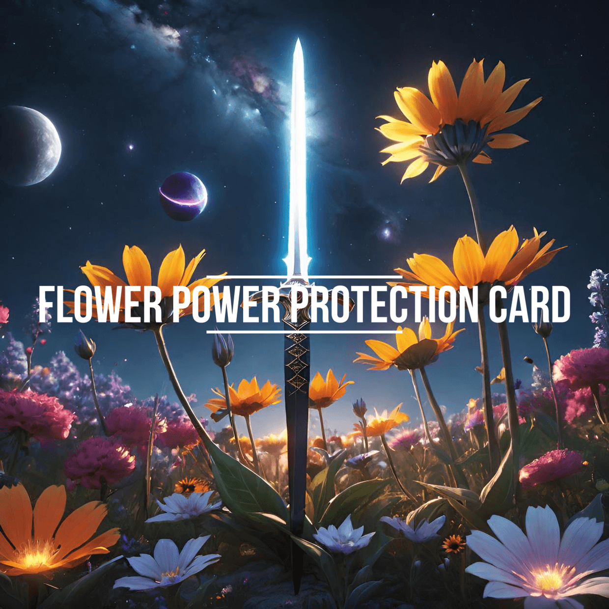 Flower Power Protection Card
