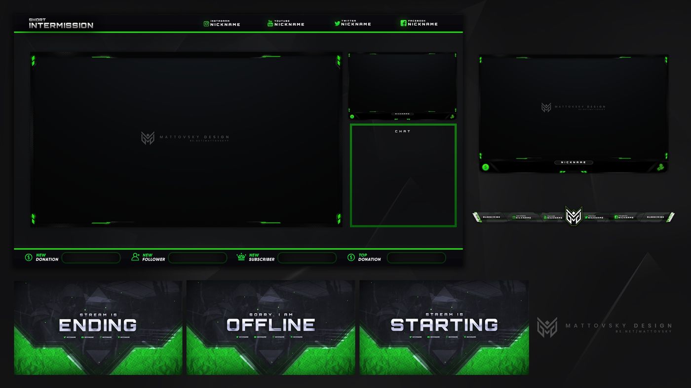 VALORANT STREAM OVERLAY TEMPLATE | .PSD PACK