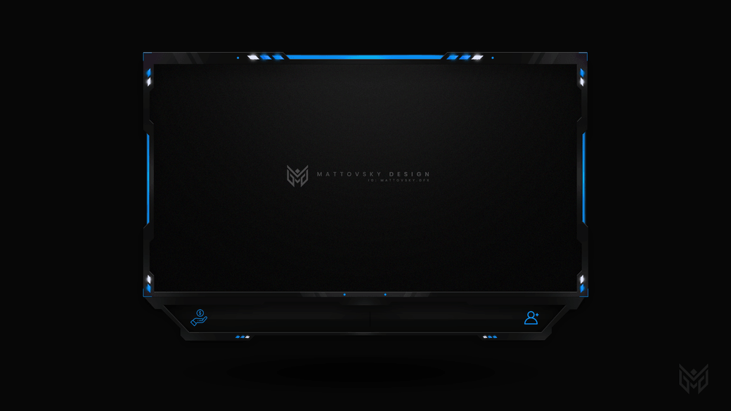 FULL STREAM OVERLAY TEMPLATE - 1 Click color change!