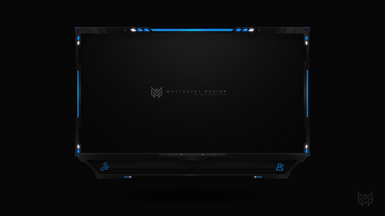 PRO STREAM FACECAM BORDER AND PANELS 2021 - PSD DOWNLOAD