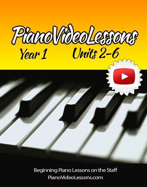 Comprehensive Beginner Video Piano Course -Year 1 BUNDLE - PDF e-book ...