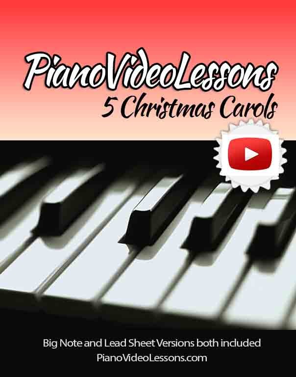Christmas Carol Piano Sheet Music for Beginners Bundle (Five)
