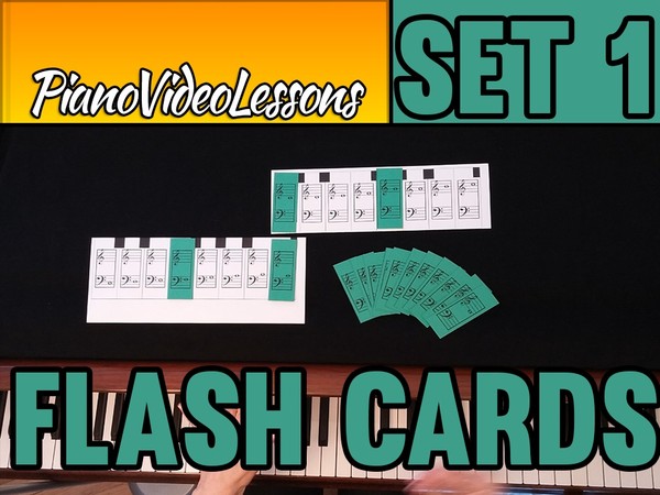 Piano Flashcards for beginners - Set 1