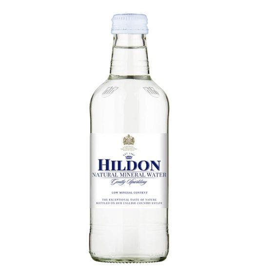 Hildon Sparkling water from England
