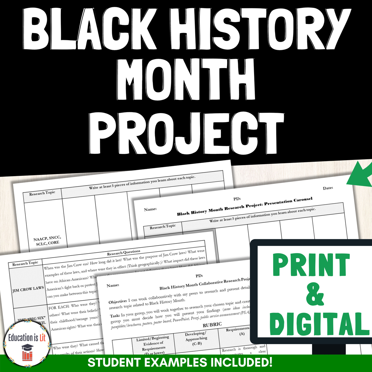 Black History Month Research Project