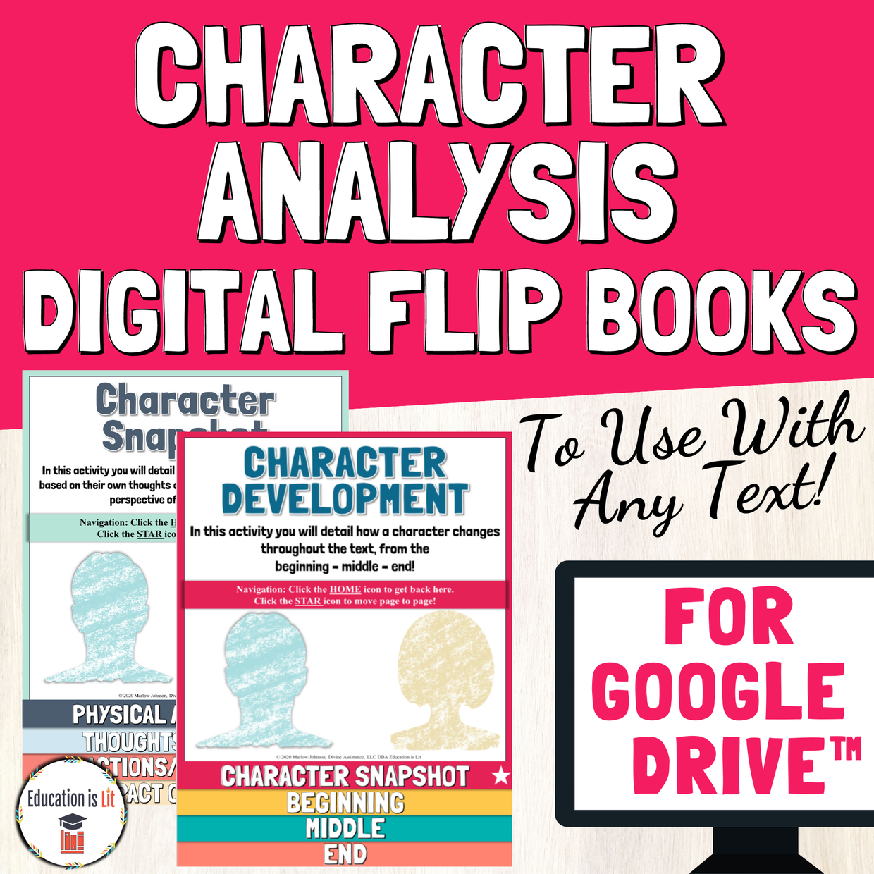 Digital Flipbook for Character Analysis