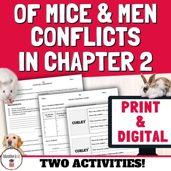 Of Mice and Men Chapter 2 Conflicts Activity