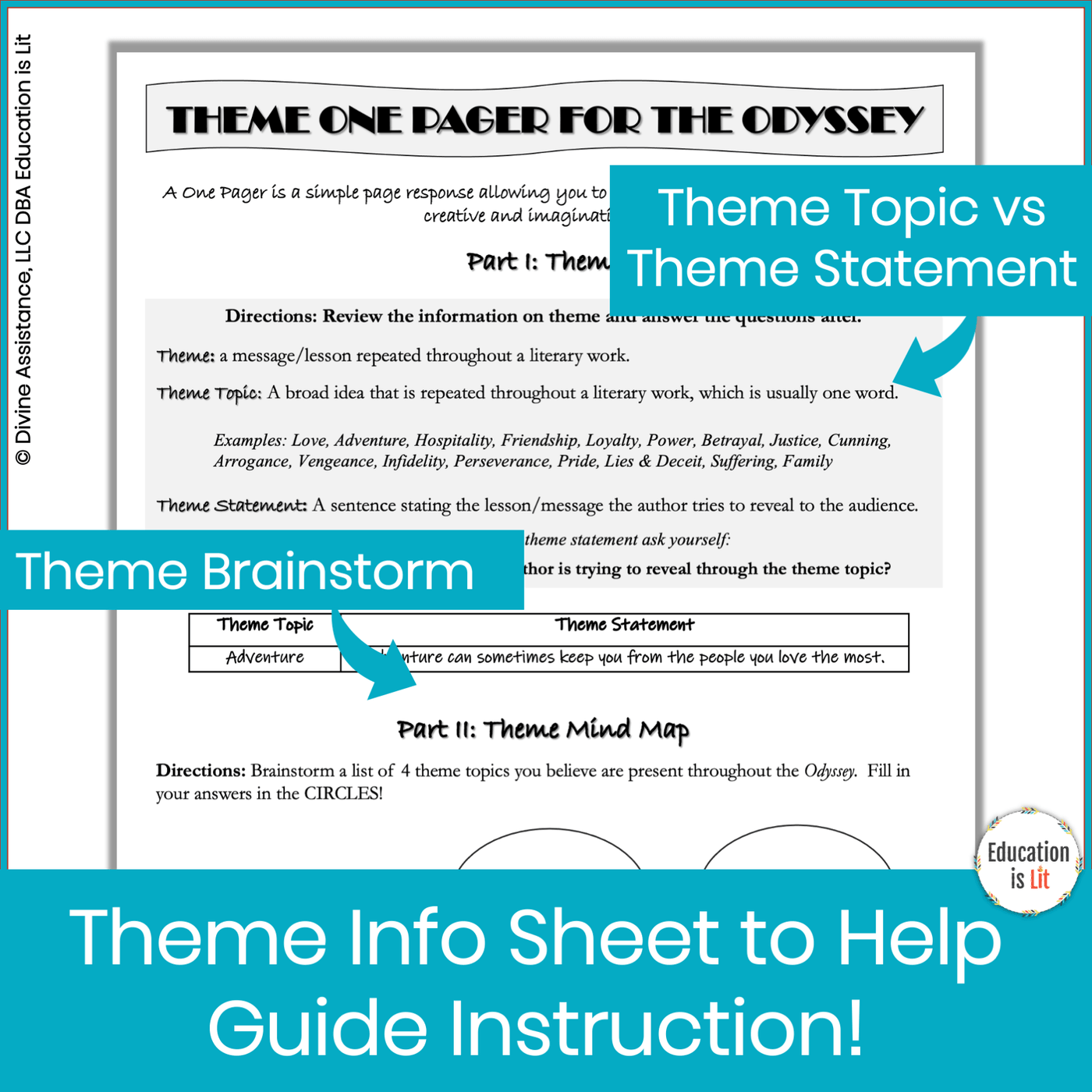 The Odyssey One Pager Activities