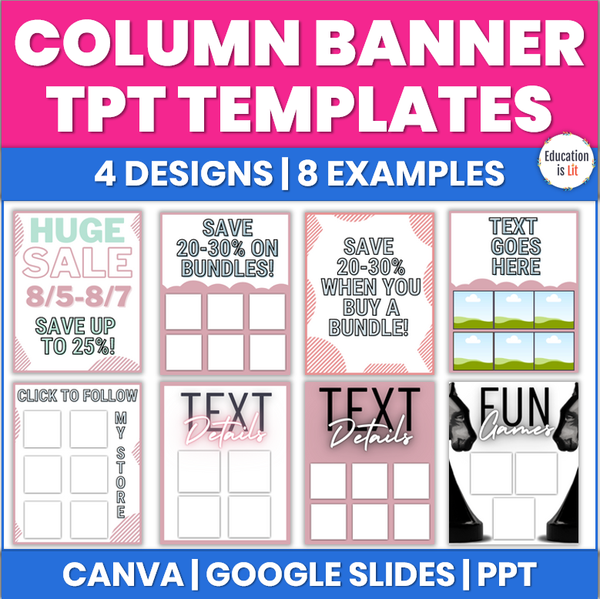TpT Column Banner Templates