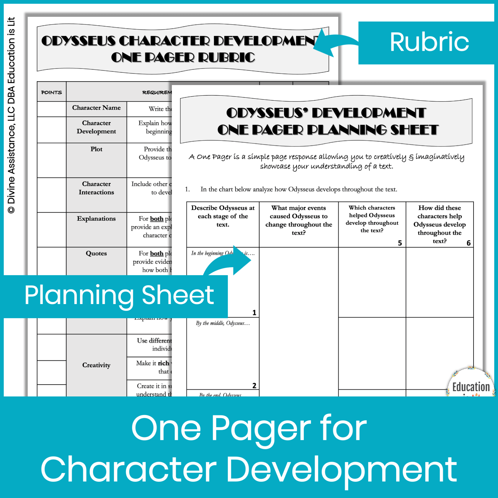 The Odyssey One Pager Activities