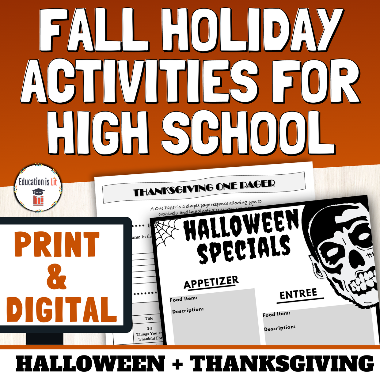 Bundle of Fall Holiday Lesson Plans & Activities