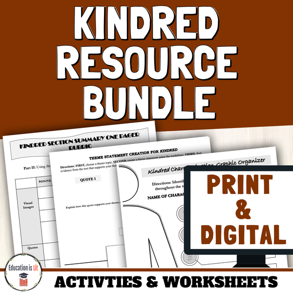 Bundle of Kindred Worksheets & Activities