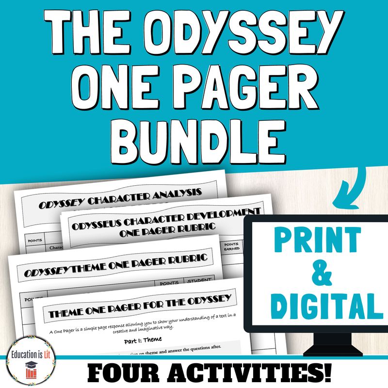 The Odyssey One Pager Activities