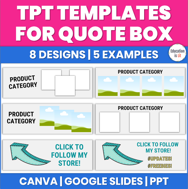 TpT Templates for Quote Box