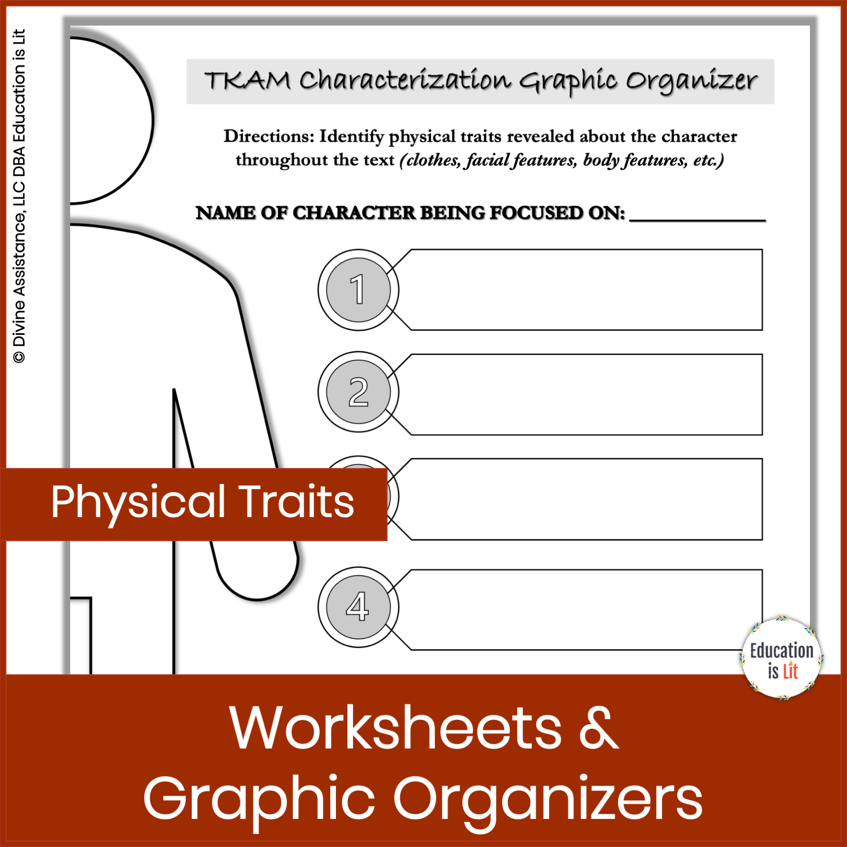 To Kill a Mockingbird Character Analysis Worksheets
