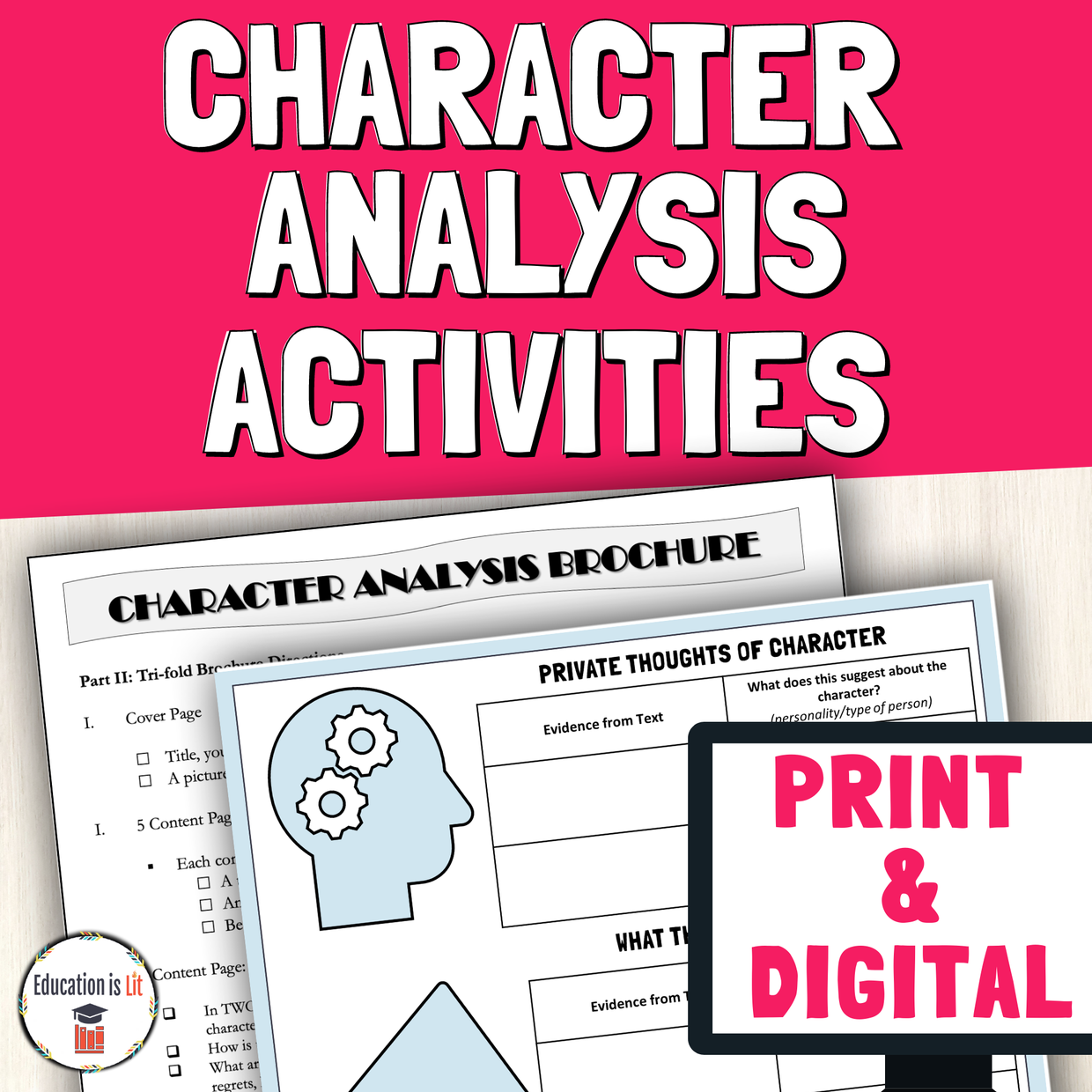Bundle of Activities for Analyzing Characters