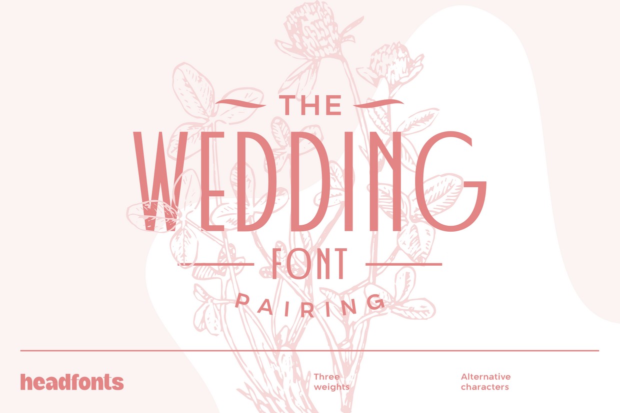 Wedding Font Duo – Elegant Sans Serif Pairing for Sophisticated Wedding ...