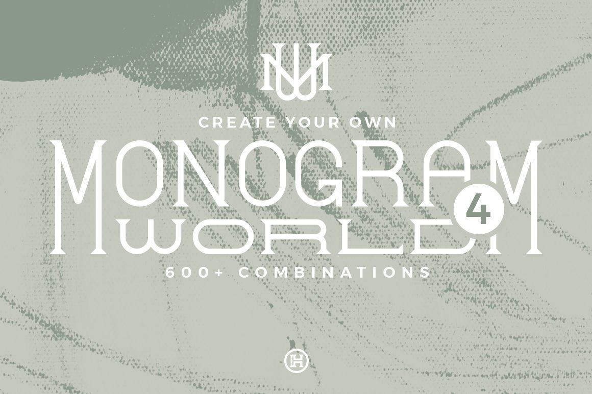 Monogram World Serif – Elegant Serif Typeface for Custom Monograms and ...