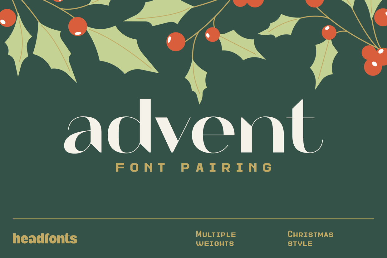 Advent Font Pairing – Elegant & Geometric Sans Serif Duo for Christmas ...