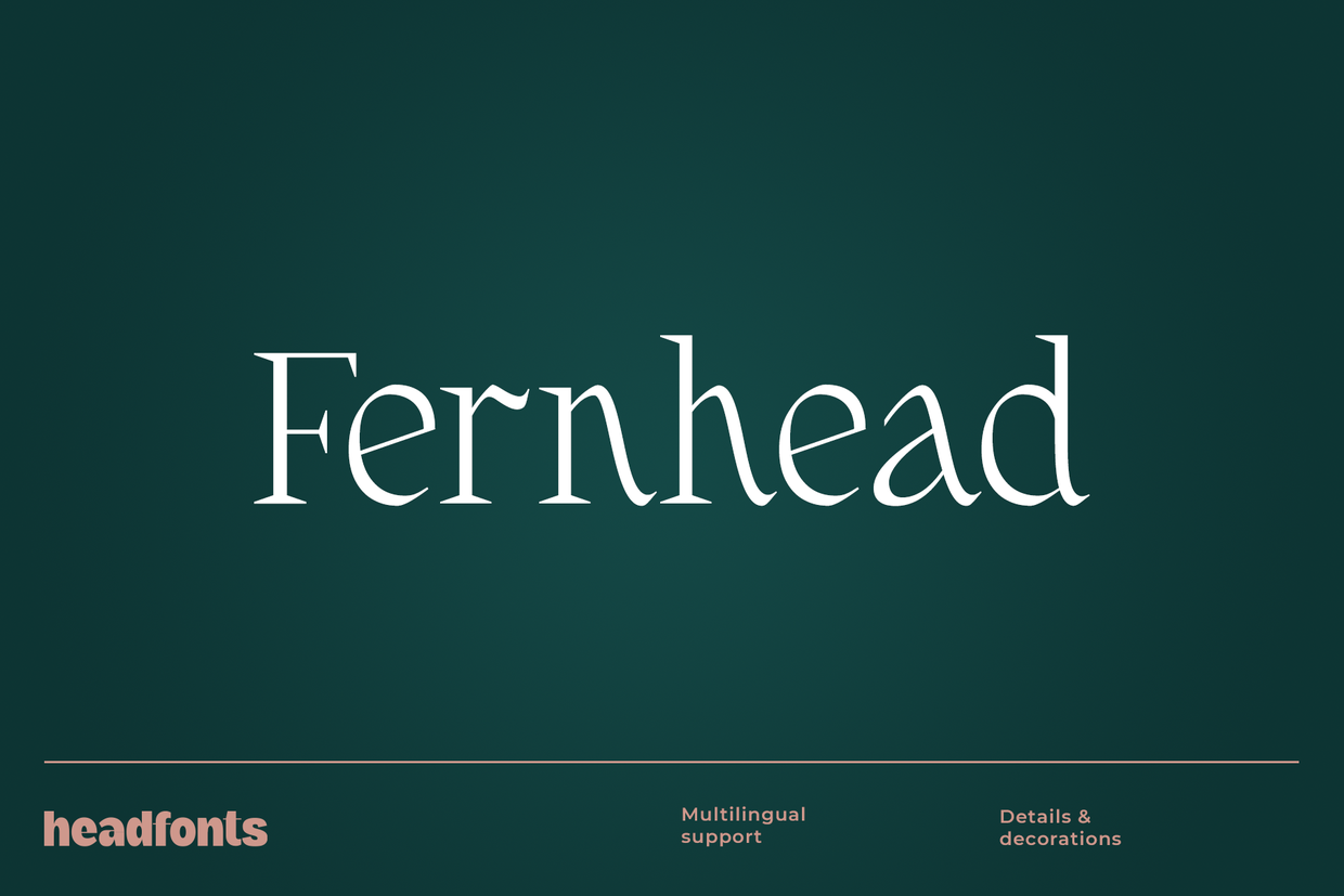 FERNHEAD Elegant Serif Font – Organic Typeface for Branding, Skincare ...