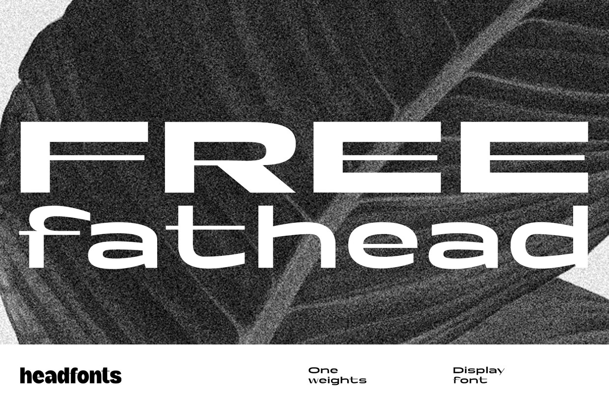 FREE FATHEAD Display Font – Bold Wide Sans Serif Typeface for Posters ...
