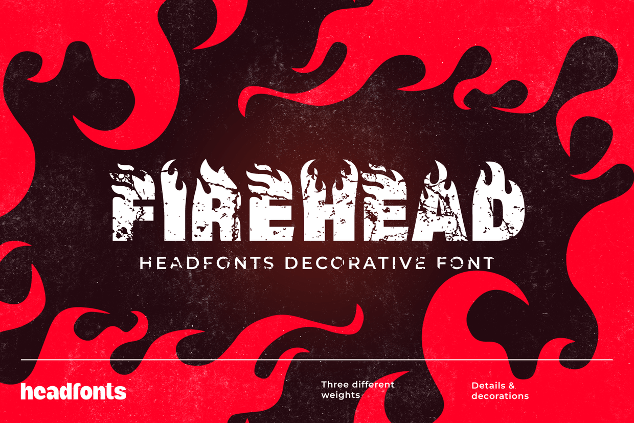 Firehead Font – The Ultimate Flame Font