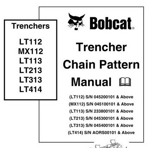 Bobcat Trencher Chain Pattern Workshop Repair Service