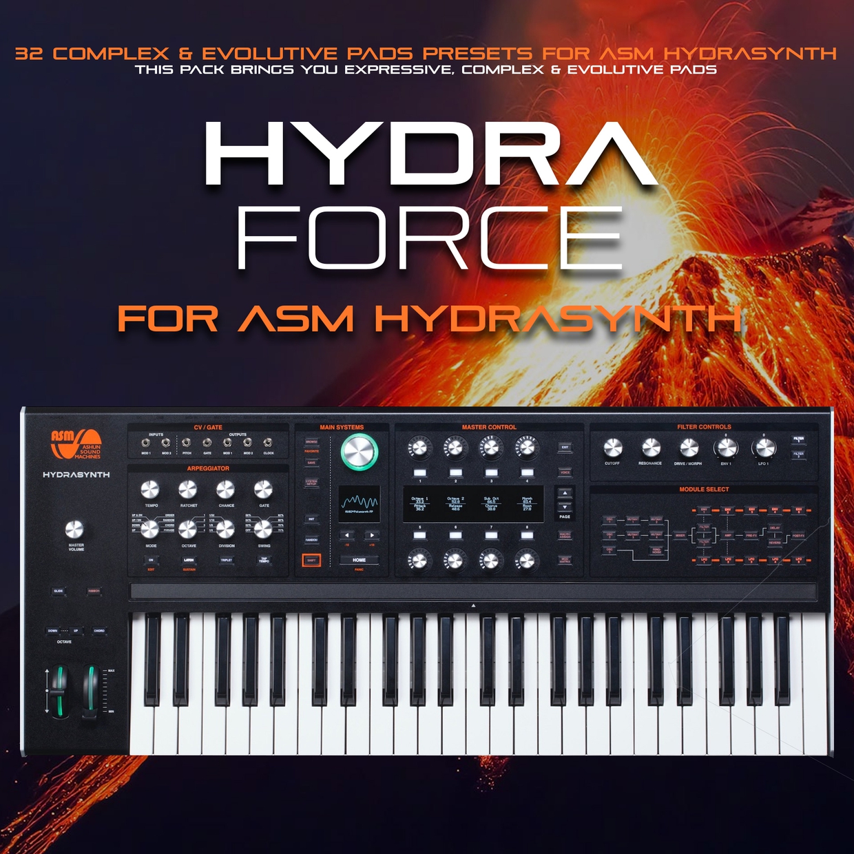 ASM Hydrasynth Sound Bank : Hydraforce. Complex & Evolutive patches
