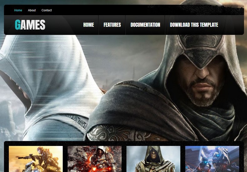 Games Blogger Template Premium Version