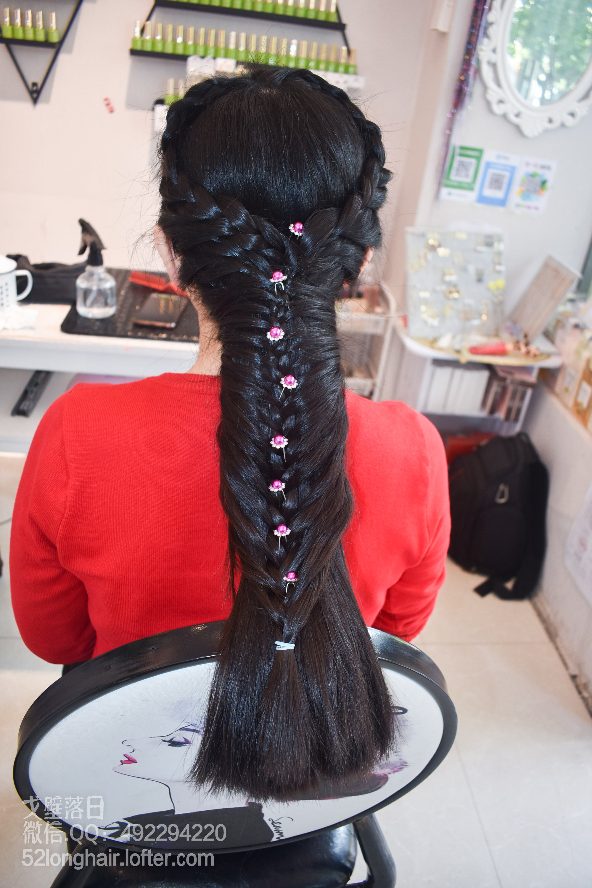 Long Hair Models 010# wash hair Photos