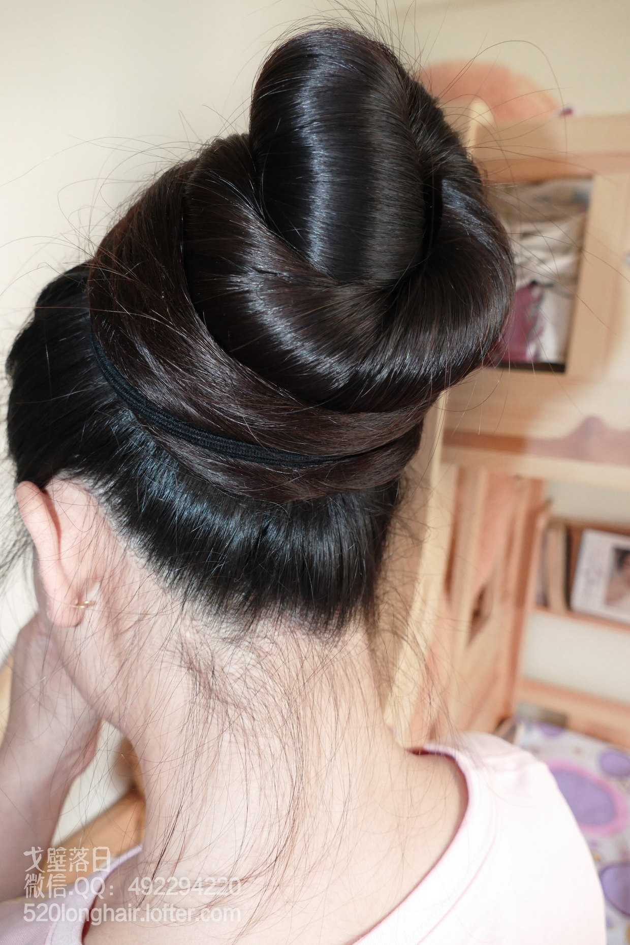 Long Hair Models Video 010# wash hair