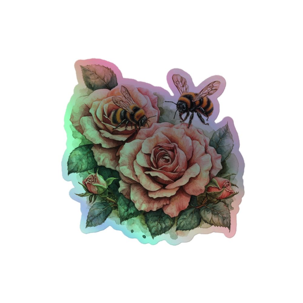 Holographic Kiss-Cut Adhesive Sticker made of durable vinyl