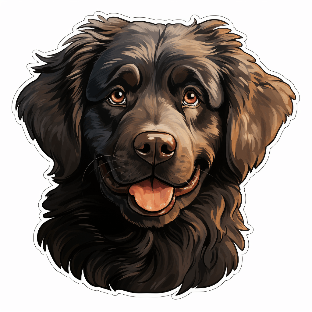 Newfoundland dogs, image set, 10 images