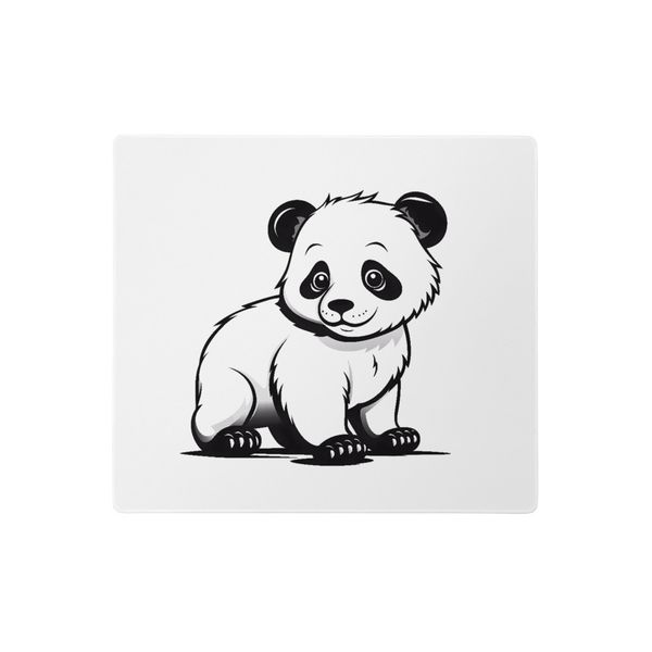 Gaming Mouse Pad, 18x16, Panda looking cute, on all fo