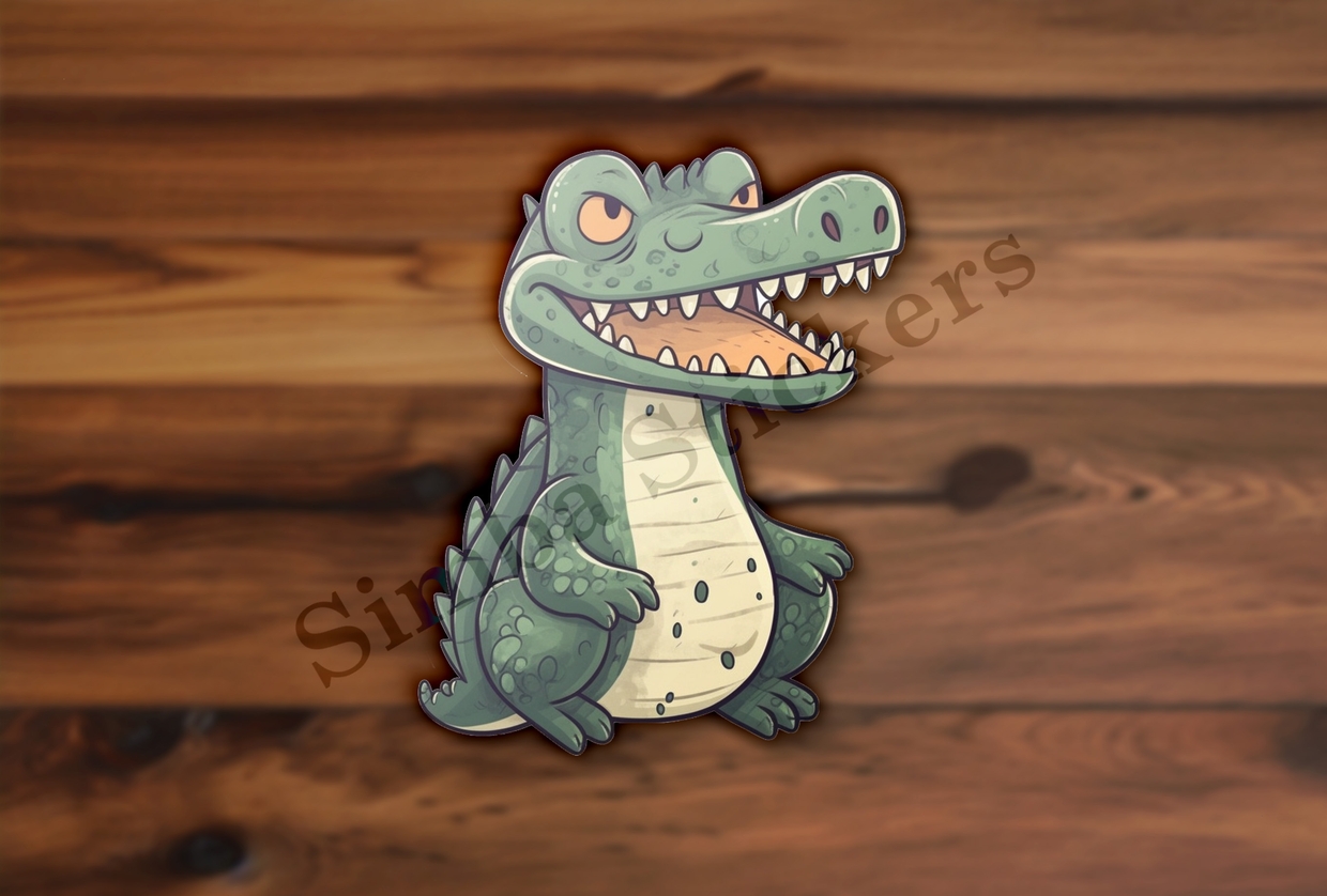 Happy crocodile