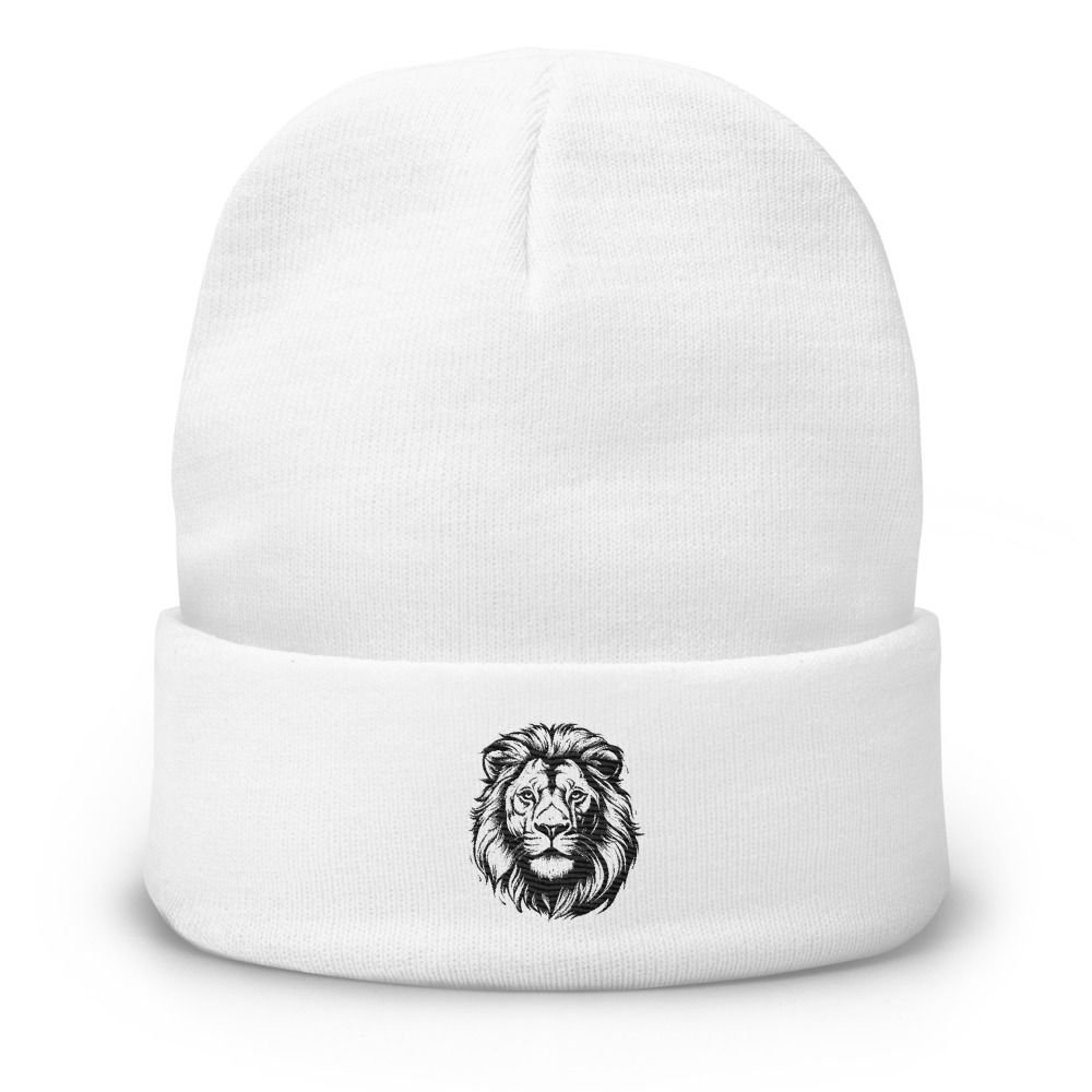 Embroidered Knit Beanie featuring beautiful animal or nature image ...