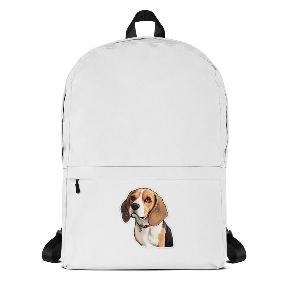 All-Over Print Backpack, Beagle dog with collar