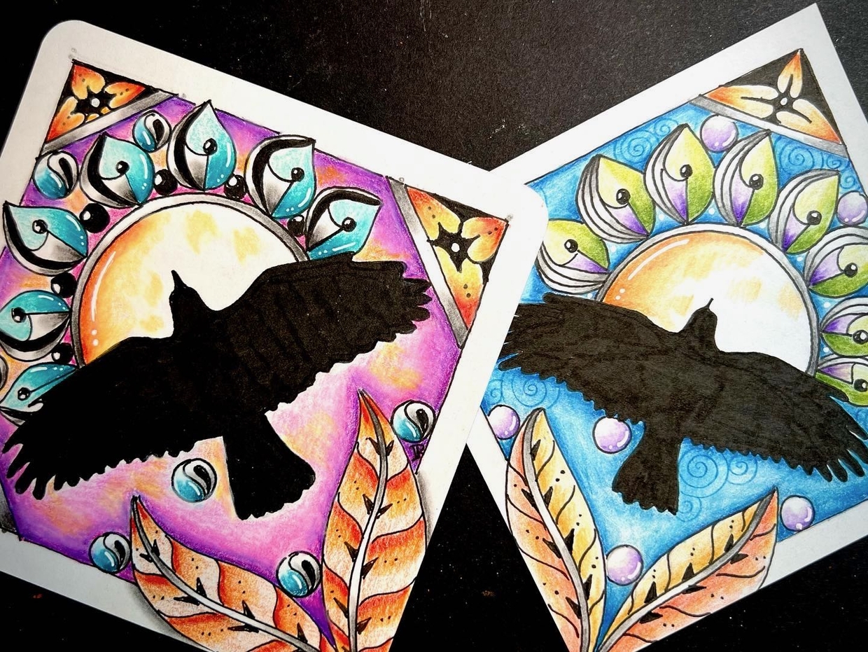 Raven's Night Zentangle Class