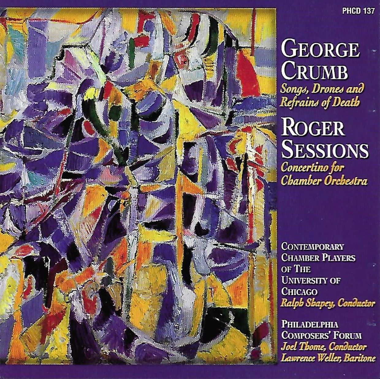 PHCD 137 Music of George Crumb and Roger Sessions