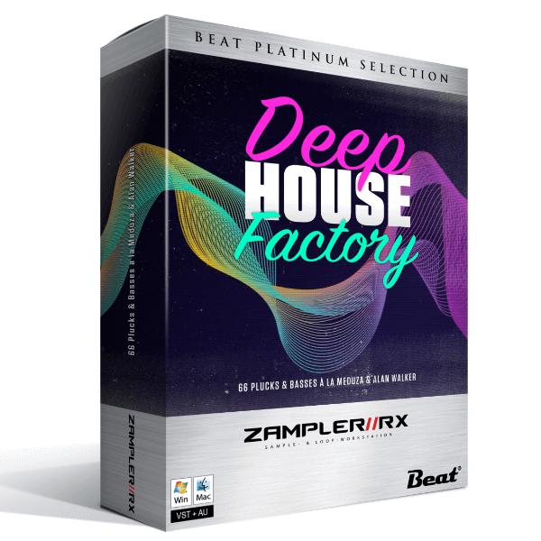 DEEP HOUSE FACTORY – 64 synth plucks, pads & EDM basse