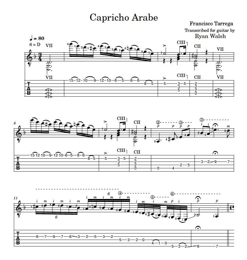 Capricho Arabe | Francisco Tarrega