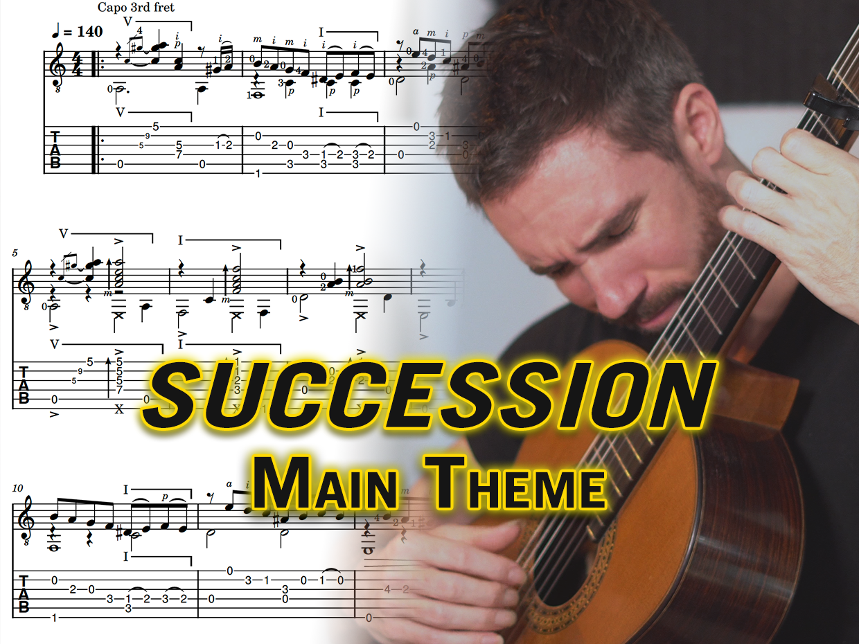 Succession Theme Song for Solo Guitar