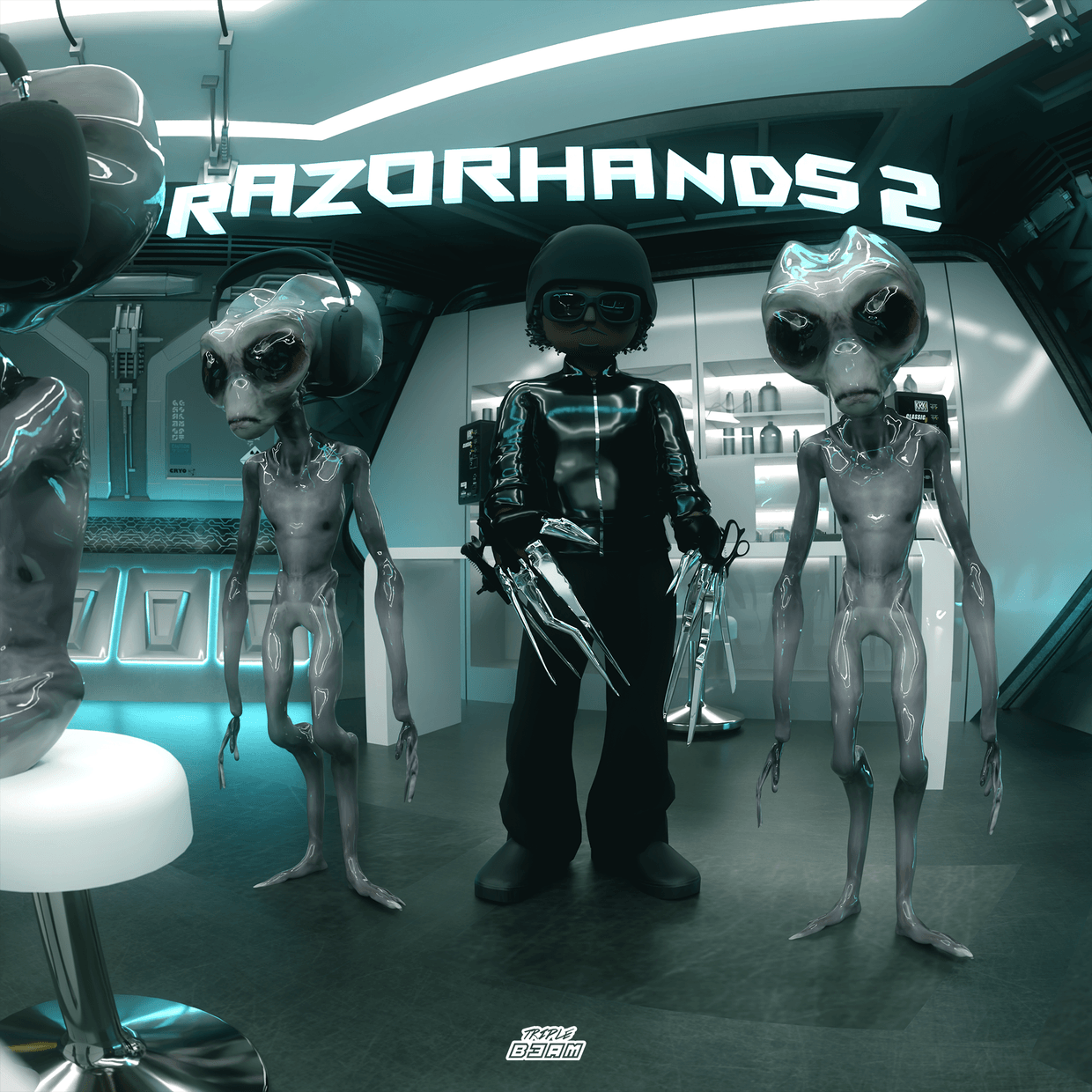 triple b3am, drum kit, razorhands 2