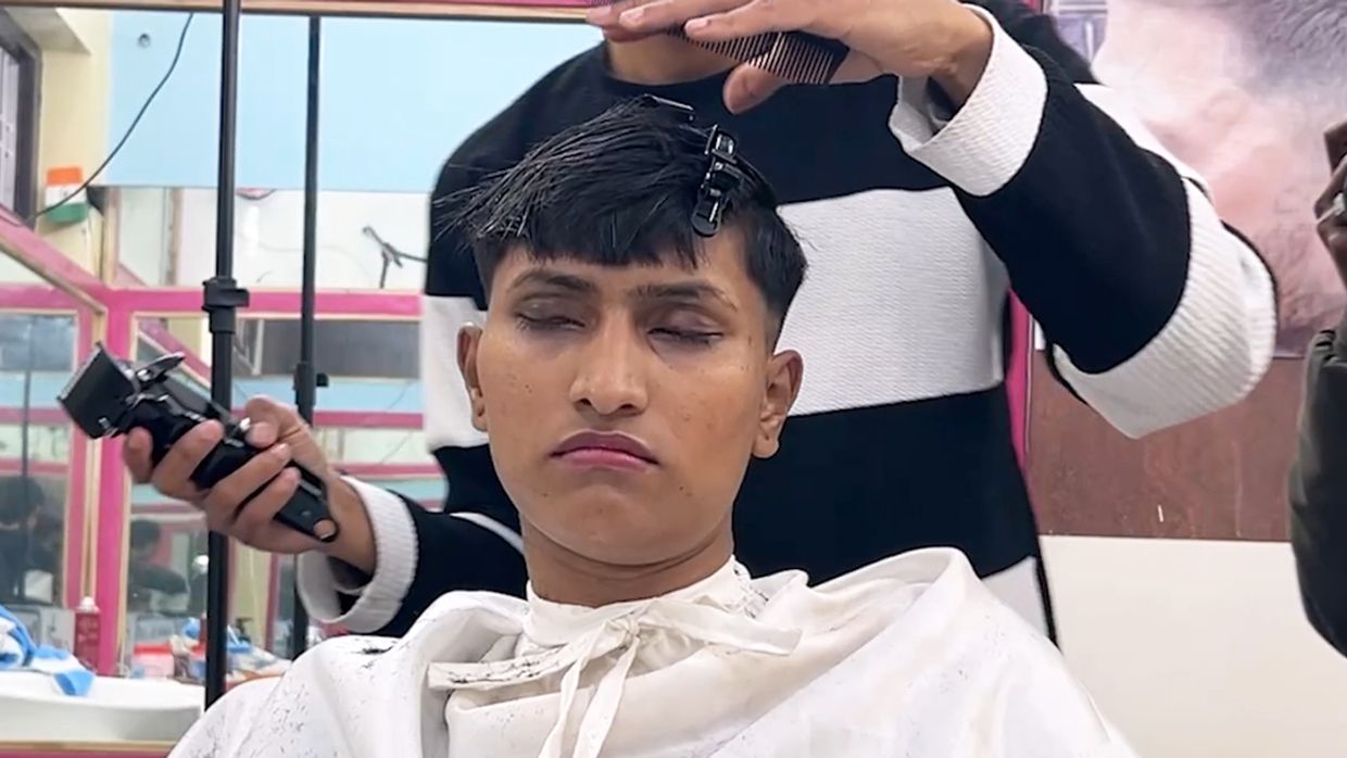 Army girls: rough military haircut