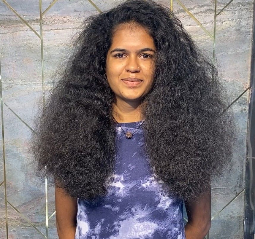Atchaya long to bald