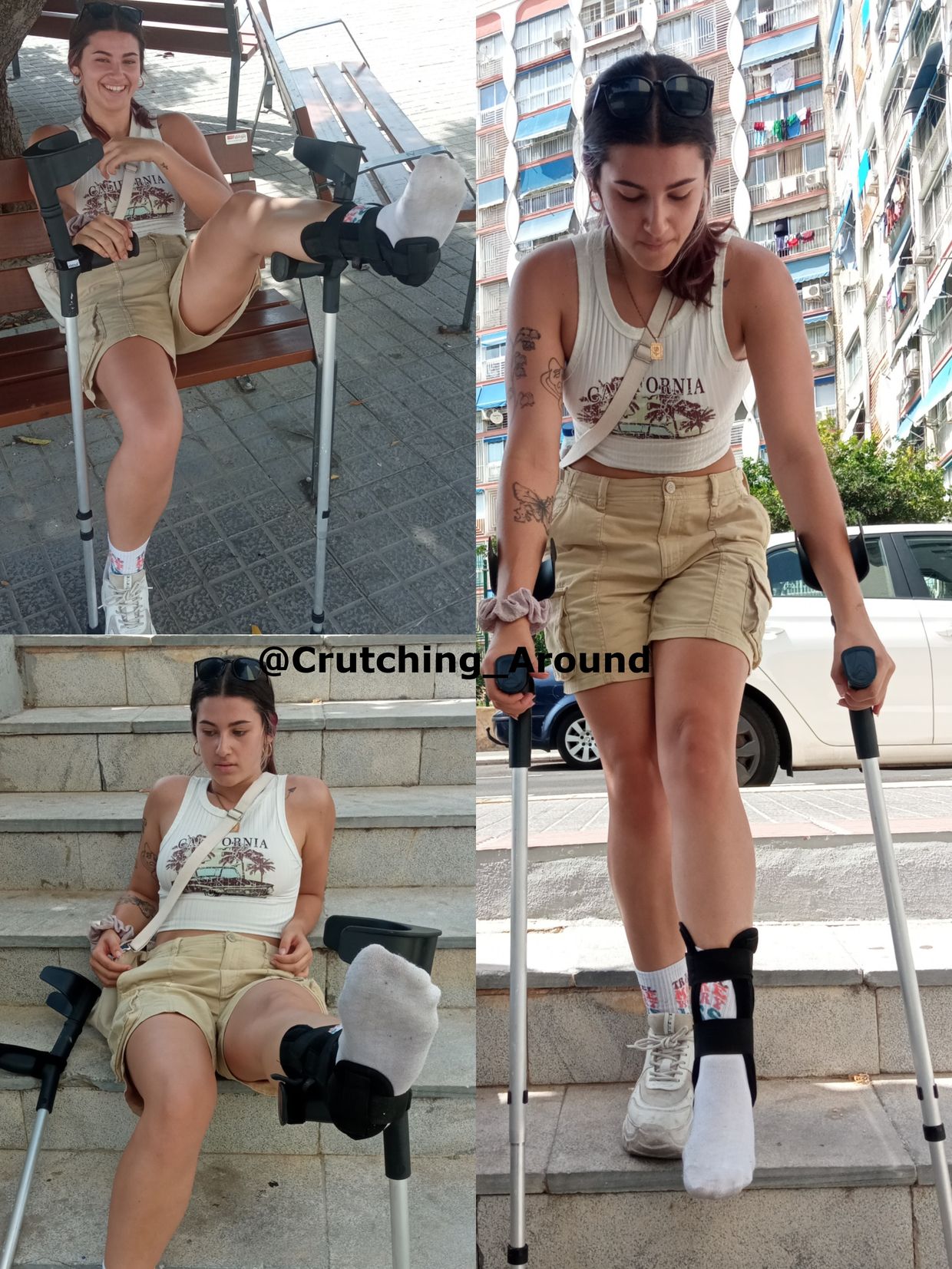 Aircast sock street long crutching by Elena