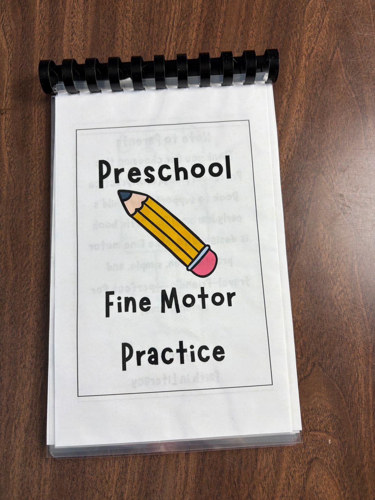 Faith in Literacy Preschool Fine Motor Skills Practice Pocket Book for ...